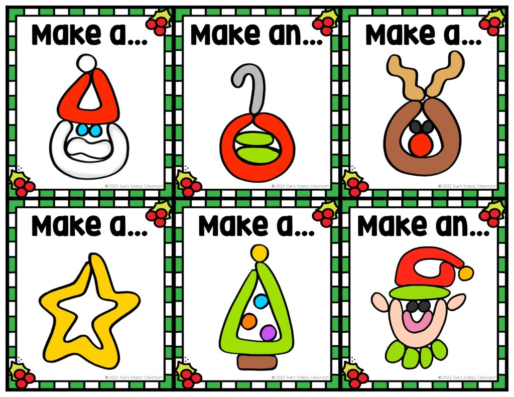 Christmas Playdough Cards and Mats | Fine Motor Skills Practice ...