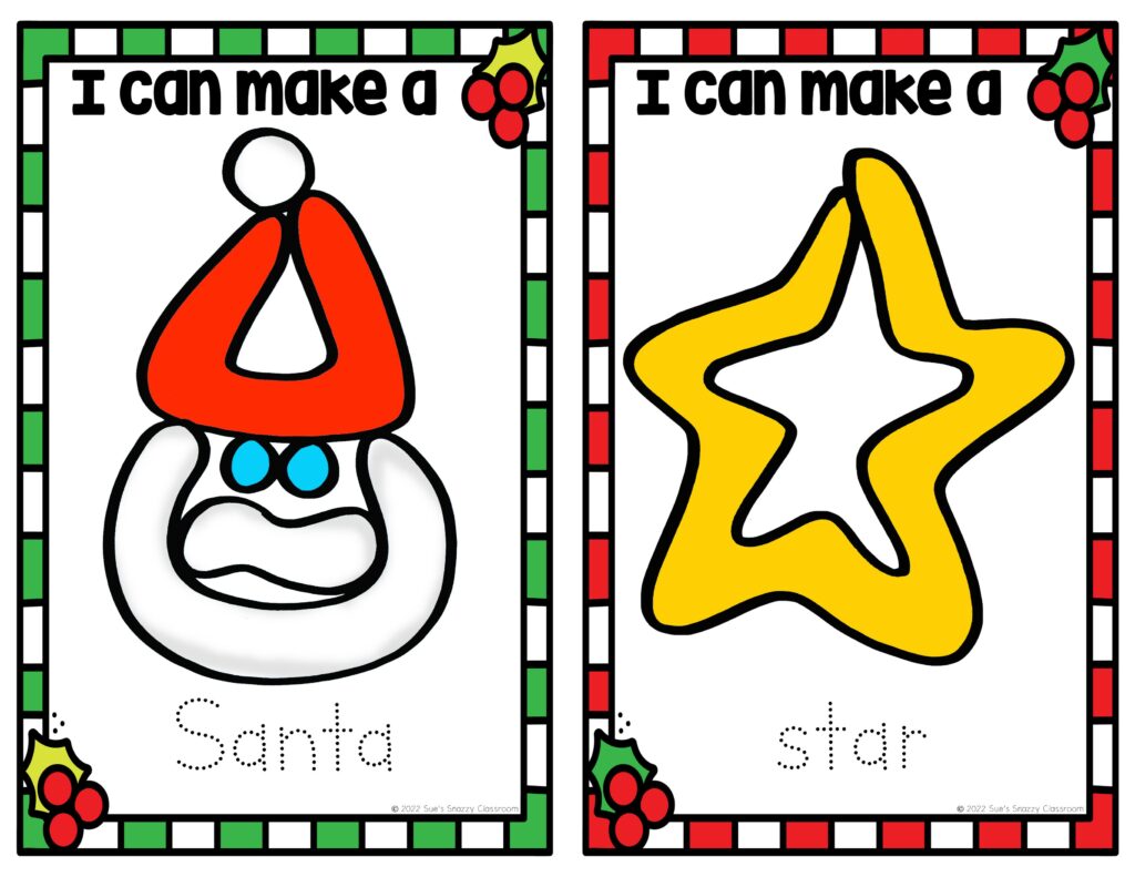 Christmas Playdough Cards and Mats | Fine Motor Skills Practice ...
