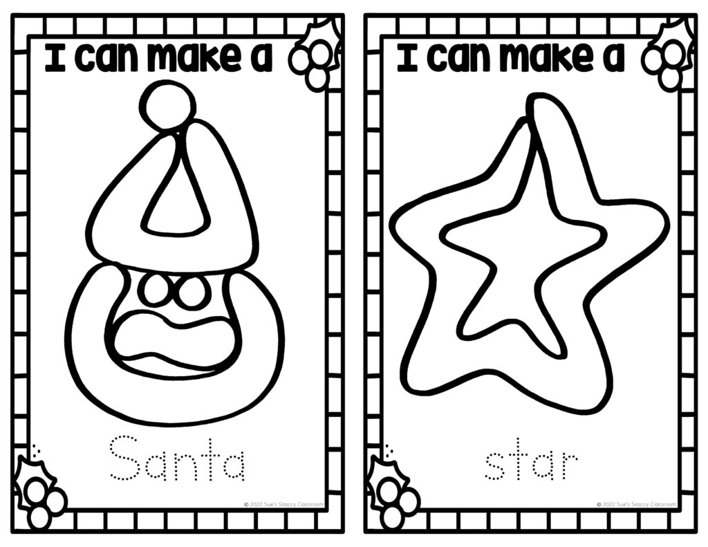 Christmas Playdough Cards and Mats | Fine Motor Skills Practice ...
