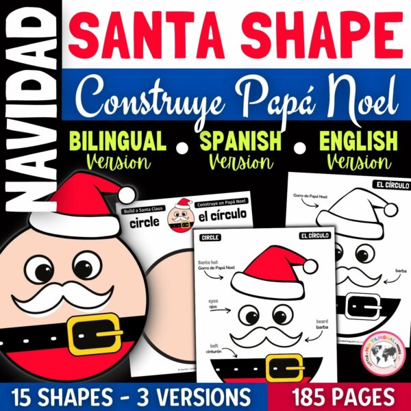 Christmas Activities in Spanish (Navidad): Spanish and English Santa ...
