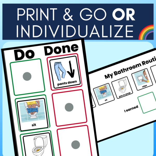 Autism Visual Support Bathroom Visual Schedule with photos | Made By ...