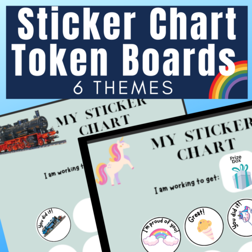 Behavior Incentive Reward Sticker Chart Token Boards 6 Popular Themes ...