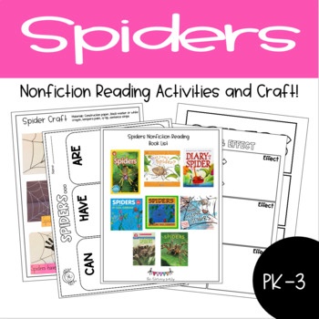 Spiders: Nonfiction Reading Activities and Craft | Made By Teachers