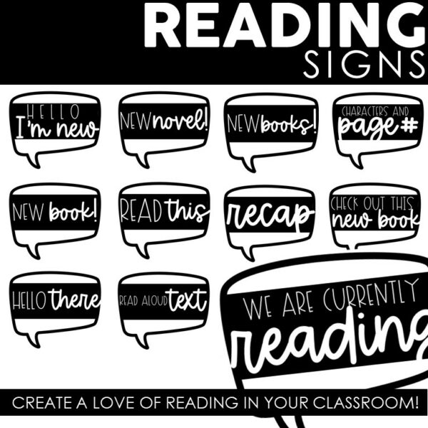 Reading Signs | Classroom Decor | Classroom Community | Made By Teachers