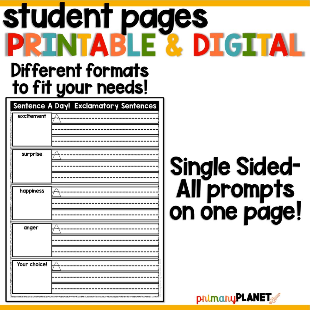 Sentence Types - Sentence Writing Mini-Lessons + Worksheets - Sentence ...