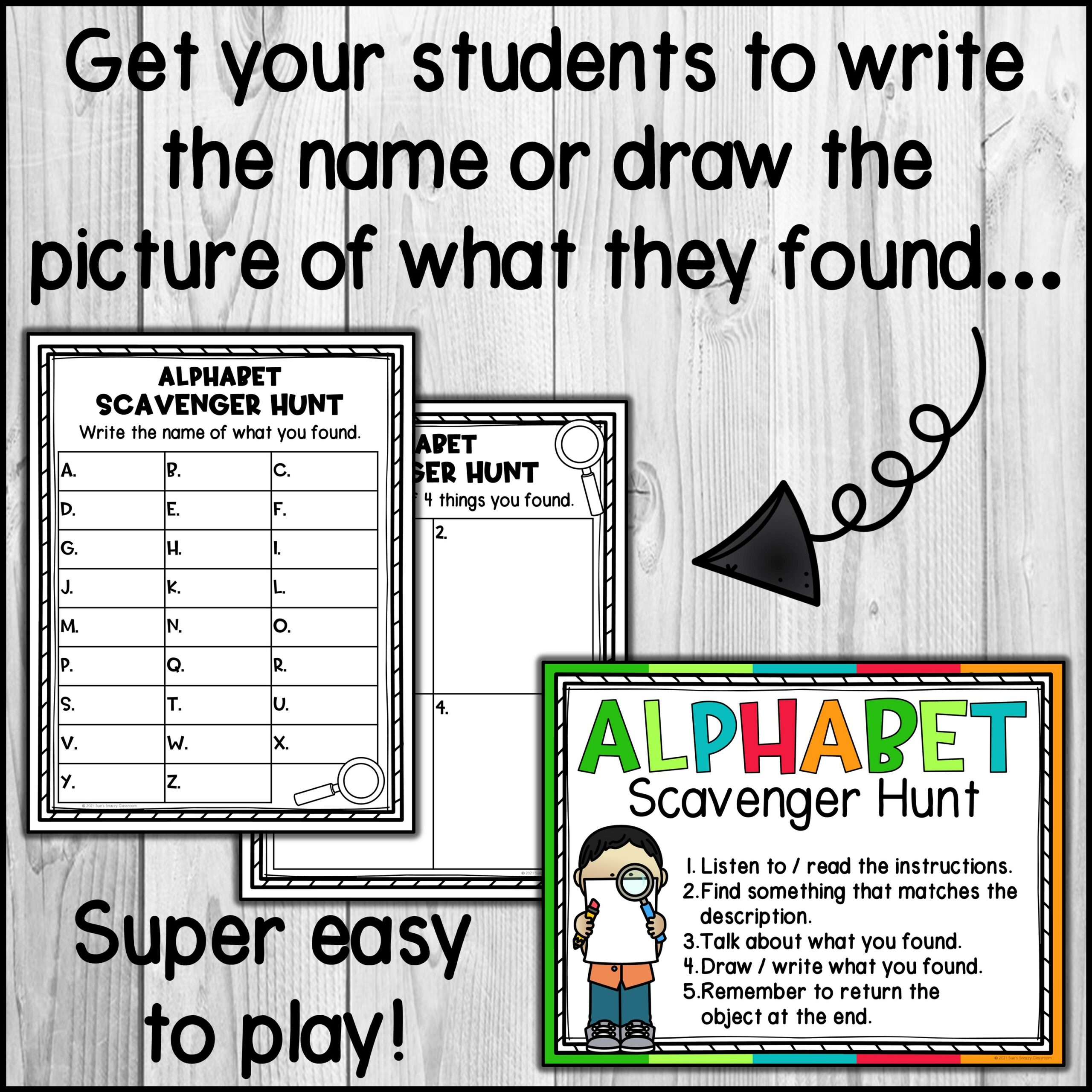 Digital Alphabet Themed Virtual Scavenger Hunt Activity | Made By Teachers