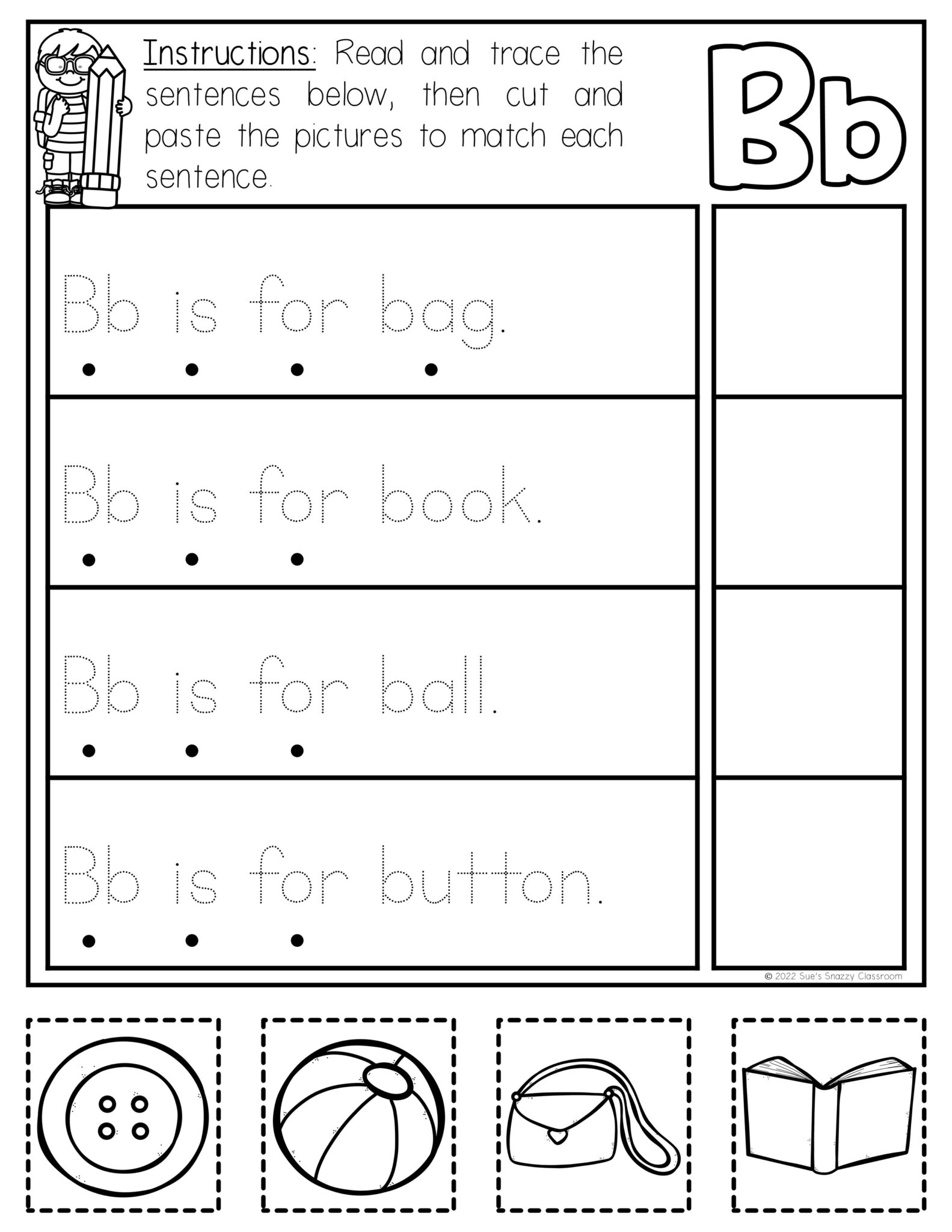 Alphabet Sentences and Fluency - ABC Letter Reading & Writing Practice ...
