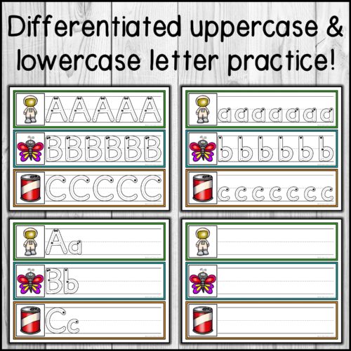 Alphabet Activity | Letter Formation | Trace, Write and Wipe Task Cards ...