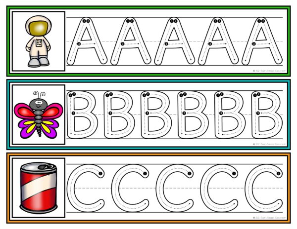 Alphabet Activity | Letter Formation | Trace, Write and Wipe Task Cards ...