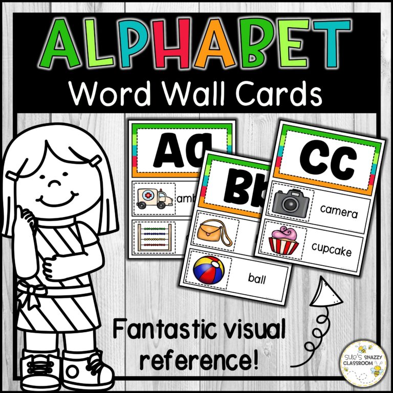Alphabet Word Wall Cards | Letter Sound Word Wall | ABC Bulletin Board ...