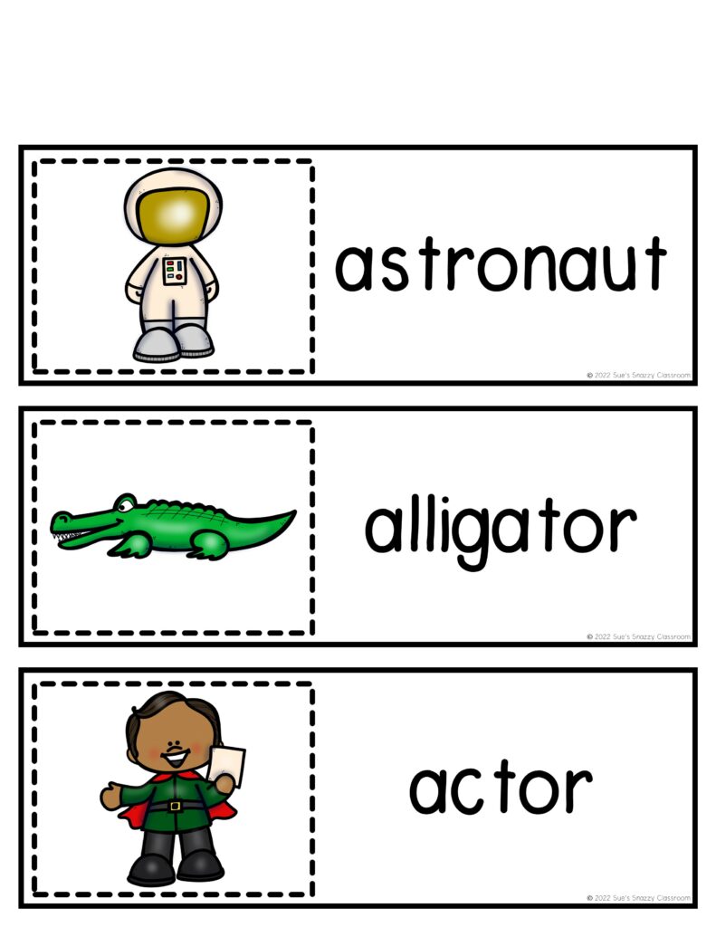 Alphabet Word Wall Cards | Letter Sound Word Wall | ABC Bulletin Board ...