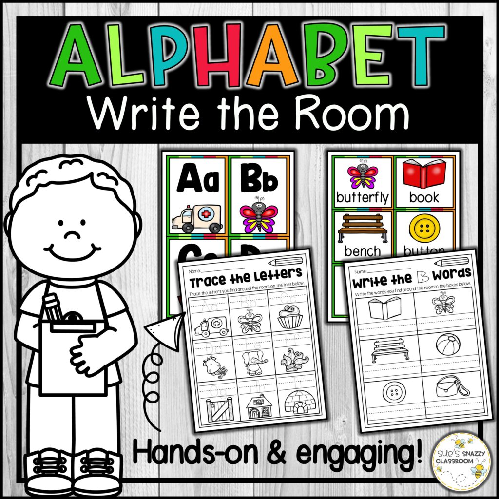 Alphabet Write the Room | Beginning Letter Sounds | ABC Phonics Center ...