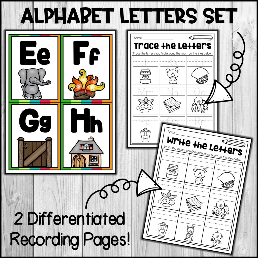 Alphabet Write the Room | Beginning Letter Sounds | ABC Phonics Center ...