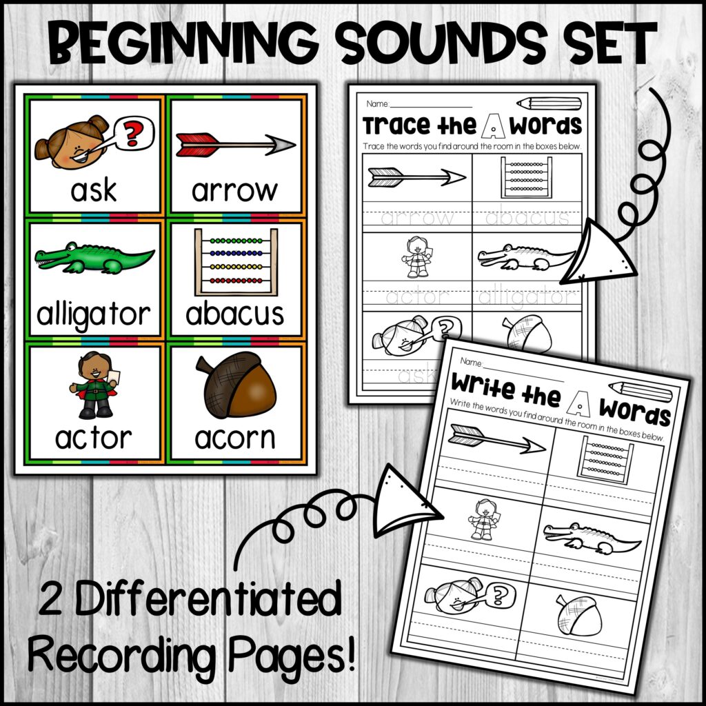 Alphabet Write the Room | Beginning Letter Sounds | ABC Phonics Center ...