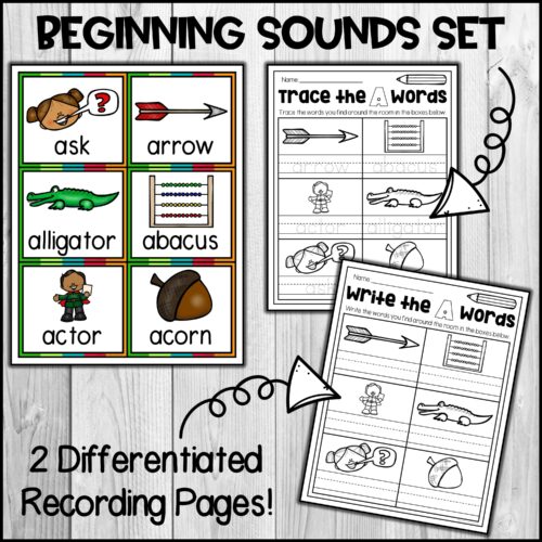 Alphabet Write the Room | Beginning Letter Sounds | ABC Phonics Center ...