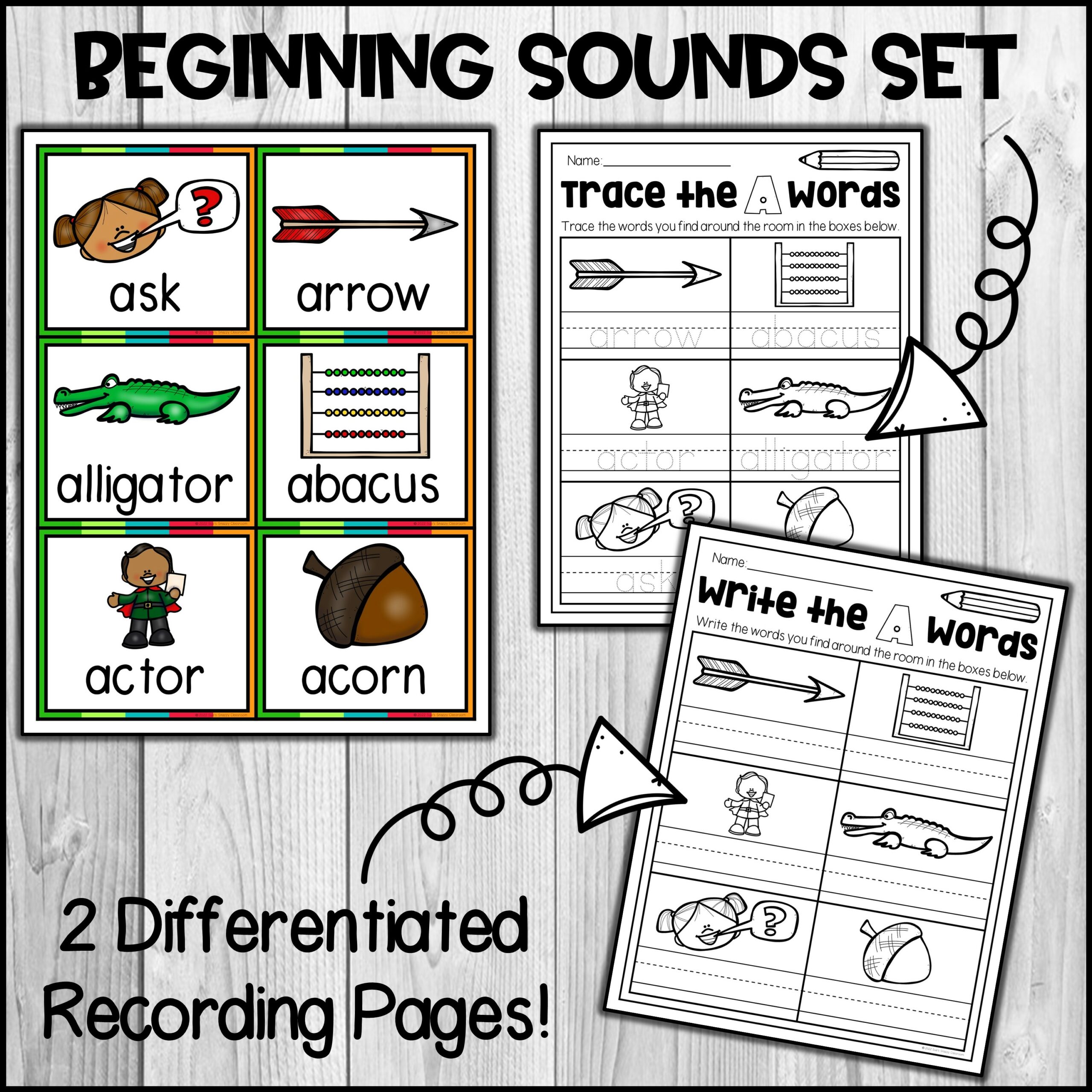 Alphabet Write the Room | Beginning Letter Sounds | ABC Phonics Center ...