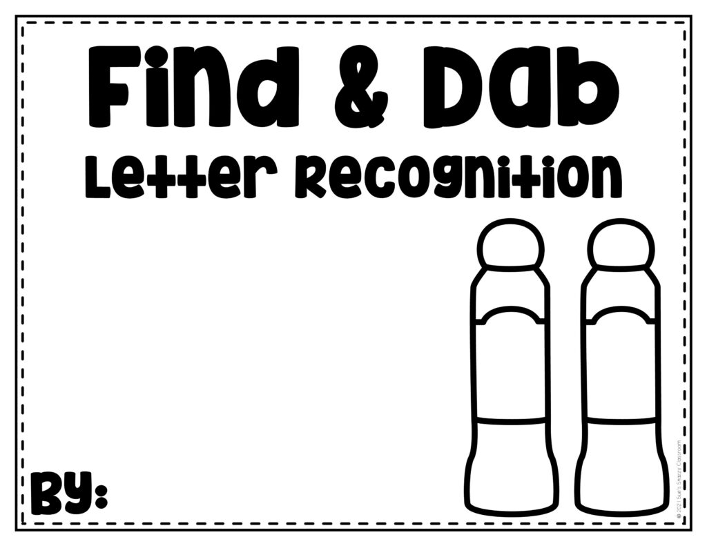 Letter Recognition and Formation | Alphabet Dab Worksheets | Phonics ...