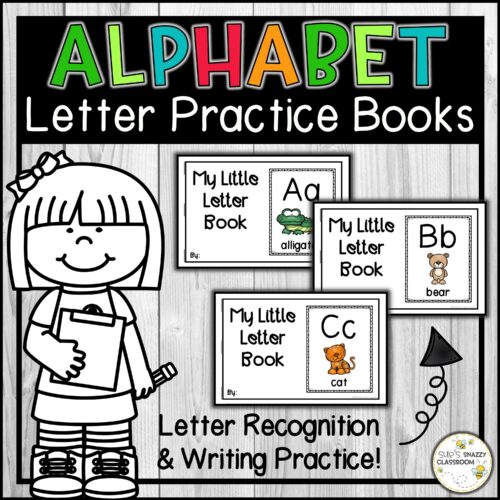 Alphabet Books | Letter Recognition and Writing Practice Activities ...