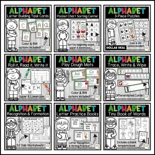 Alphabet Activities Bundle 1 | Letter Practice, Recognition and ...