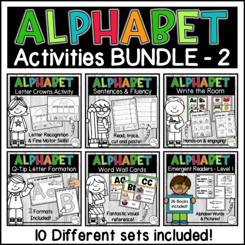 Alphabet Activities Bundle 2 | Letter Practice, Recognition and ...