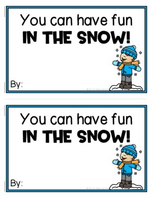 Winter Words Books | Emergent Readers and Writing Activities - Made By ...