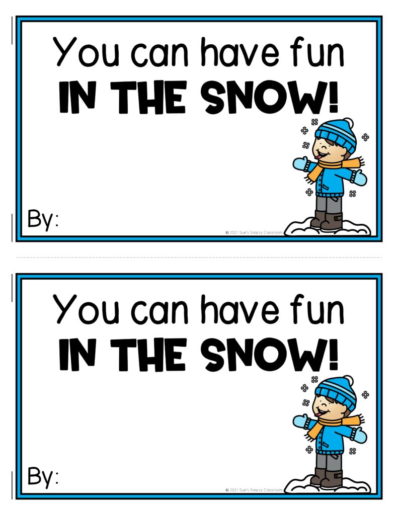 Winter Words Books | Emergent Readers and Writing Activities - Made By ...