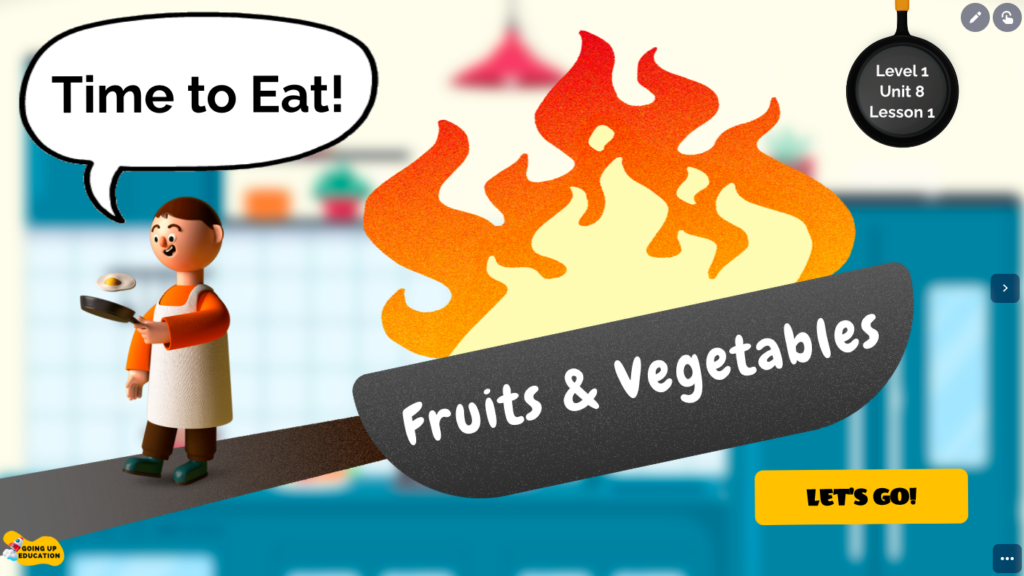 ESL Curriculum - Level 1 Unit 8 Lesson 1 - Fruits & Vegetables | Made ...