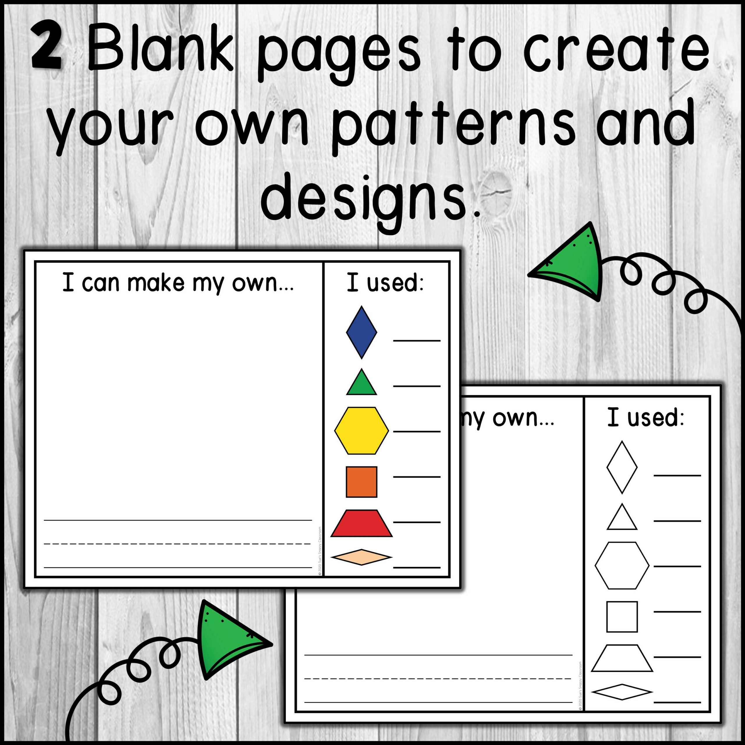 Christmas Pattern Block Mats | Math Center | Shape Activity | Made By ...