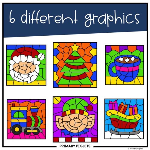 POLAR EXPRESS DAY CHRISTMAS COLOR BY NUMBER CODE MULTIPLICATION FACTS ...