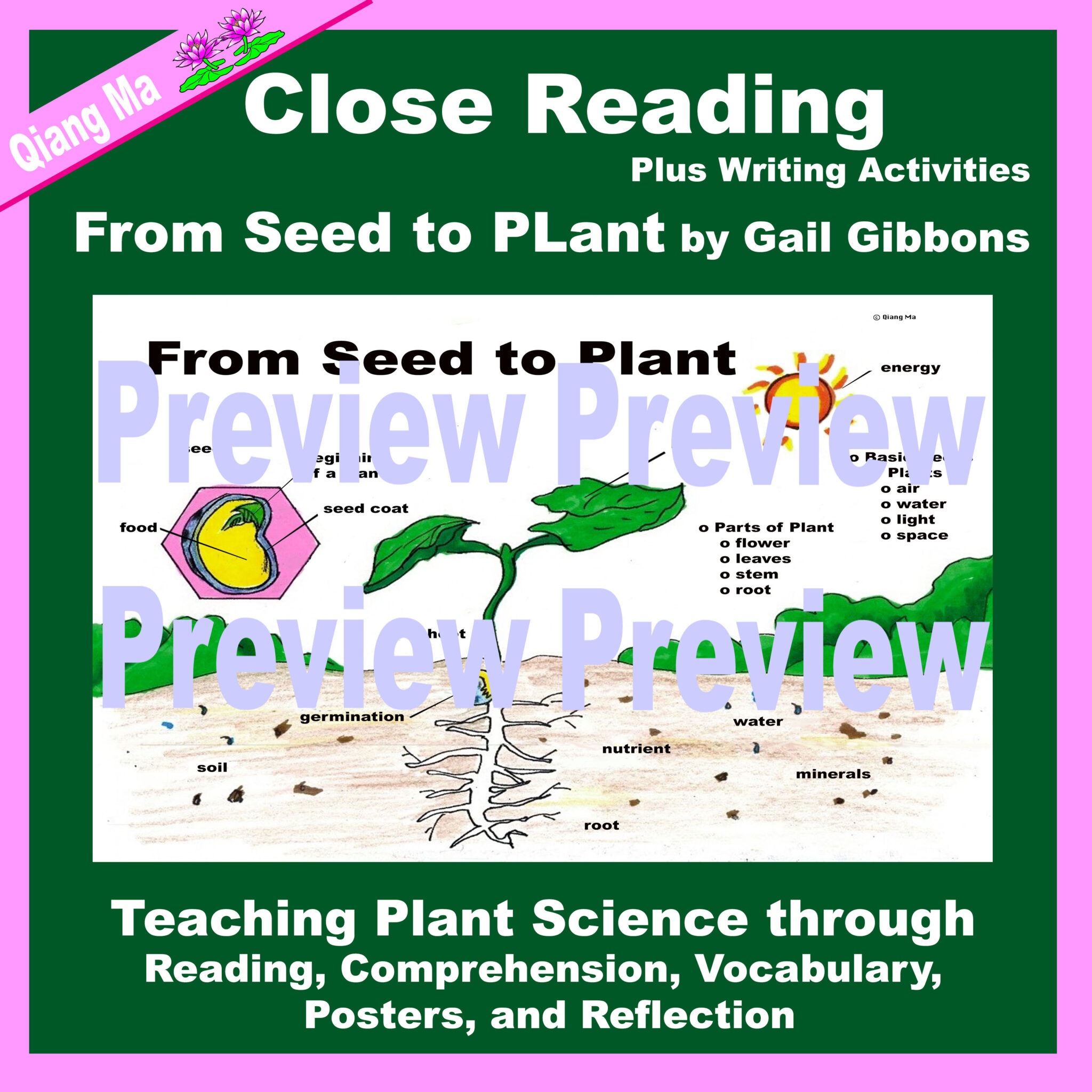 Close Reading: From Seed to Plant by Gail Gibbons | Made By Teachers