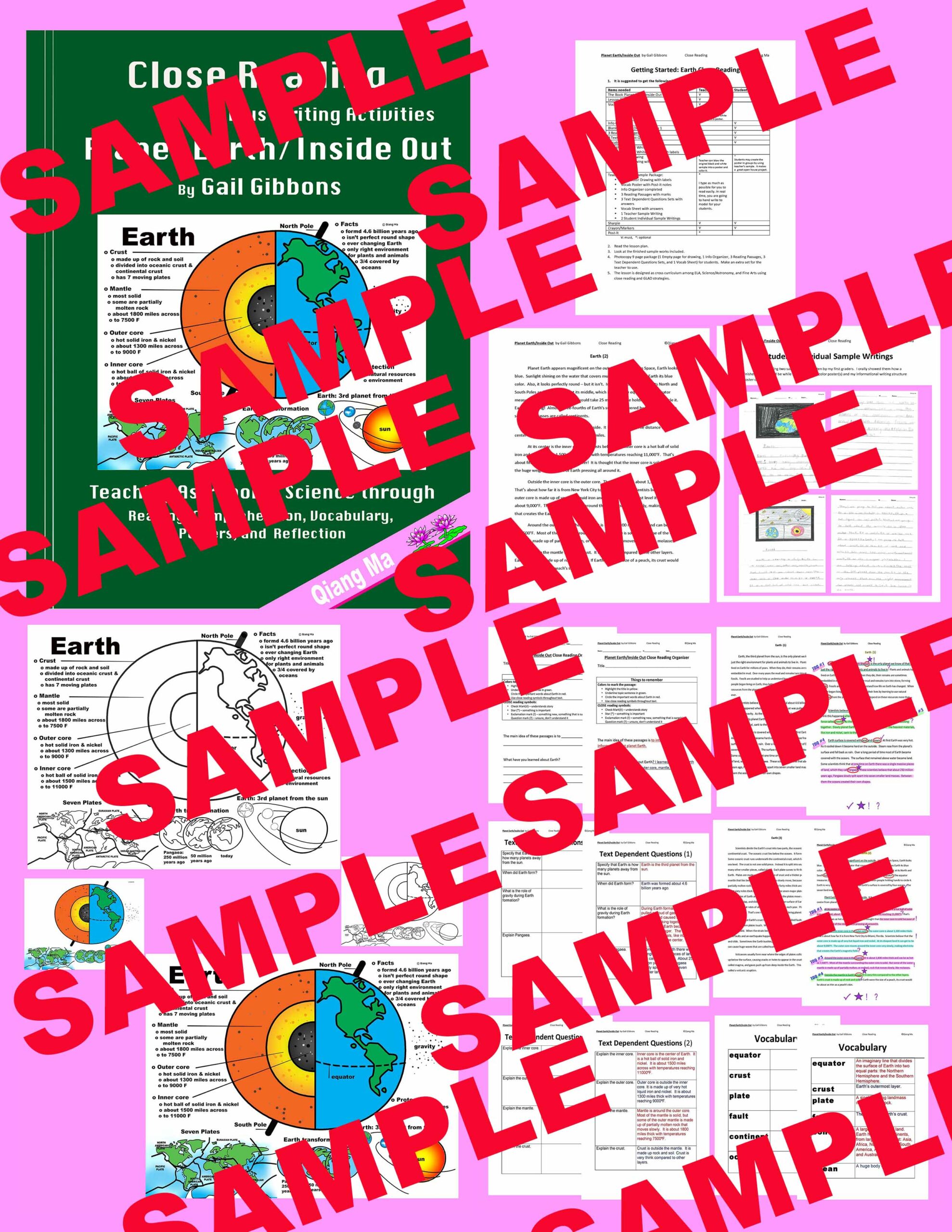 Close Reading: Planet Earth/Inside Out by Gail Gibbons | Made By Teachers