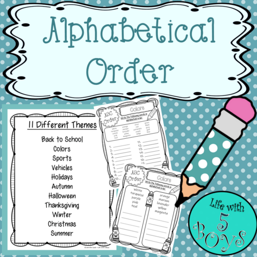 Alphabetical Order | Made By Teachers