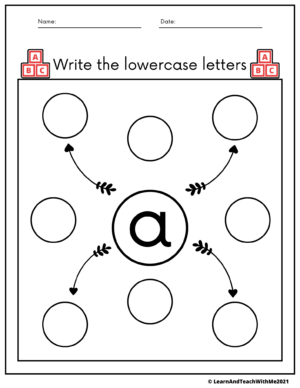 Lowercase Letters Writing Worksheets - Made By Teachers