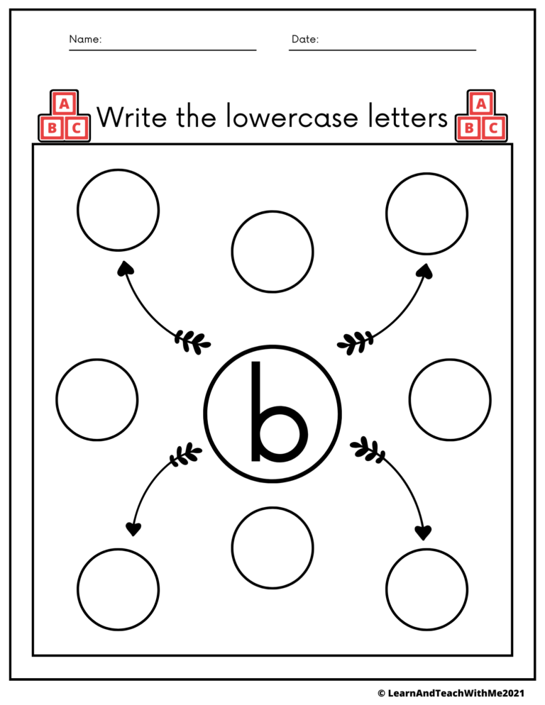 Lowercase Letters Writing Worksheets | Made By Teachers