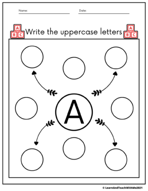 Uppercase Letters Writing Worksheets | Made By Teachers