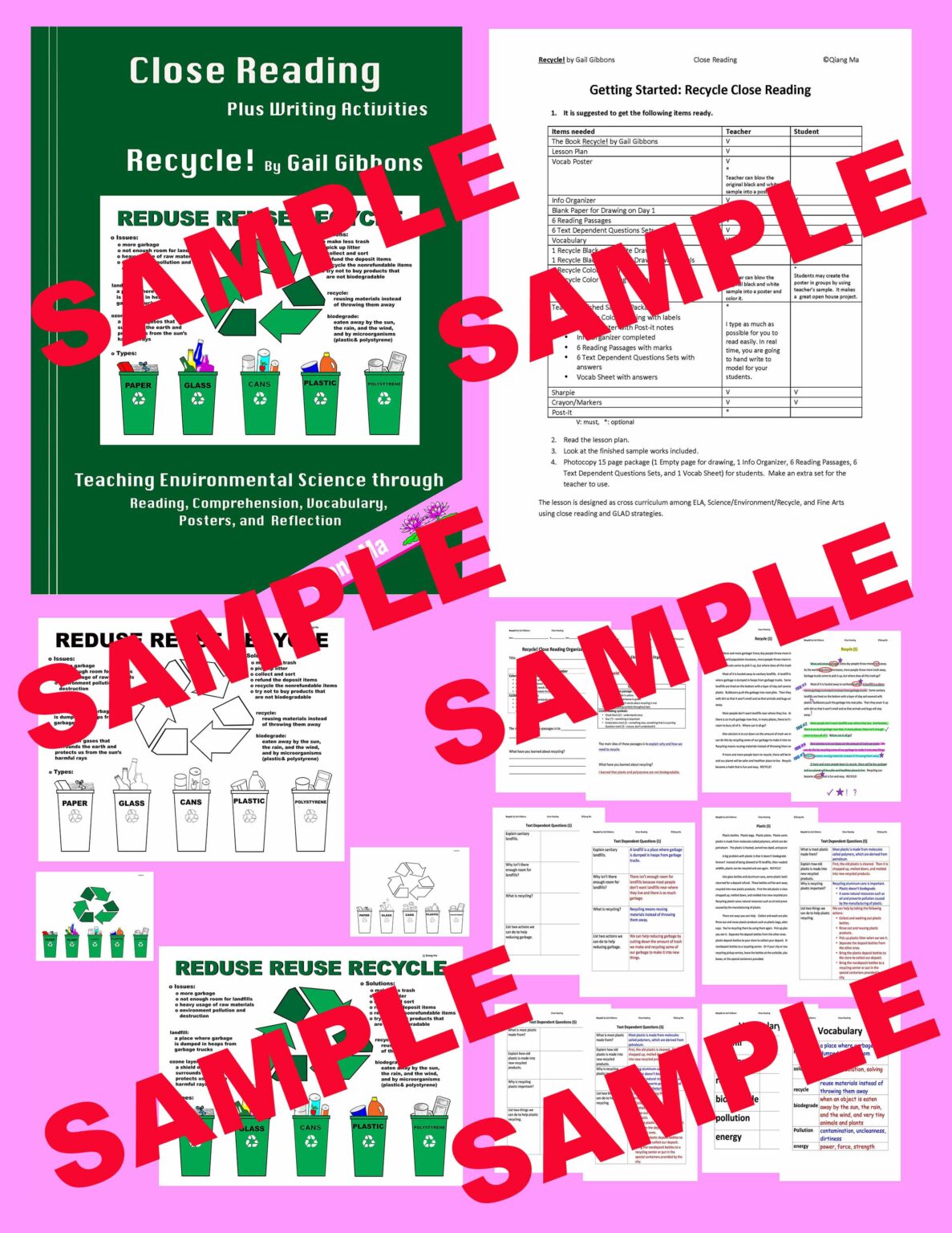 Close Reading: Recycle! by Gail Gibbons | Made By Teachers