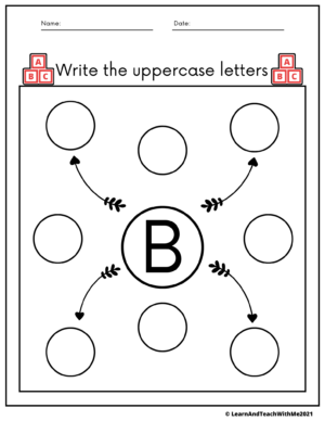Uppercase Letters Writing Worksheets | Made By Teachers