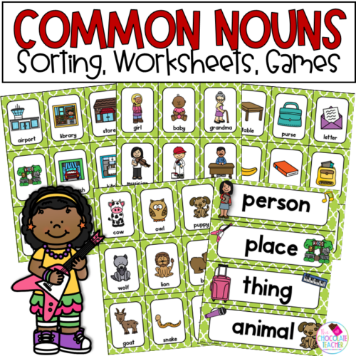 Common Nouns - Noun Word Sort - Grammar | Made By Teachers