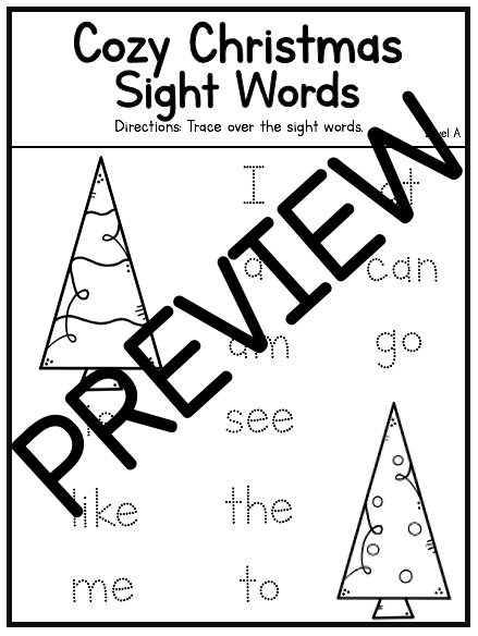 NO PREP December Winter Tracing Worksheets - VPK + Kindergarten | Made ...