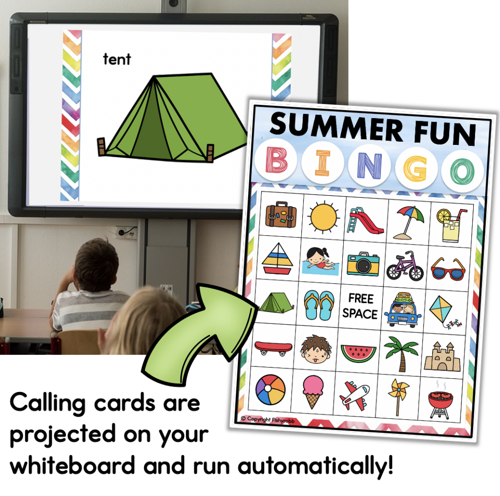 End of the Year Activity Bingo Game for Powerpoint SUMMER | Made By ...