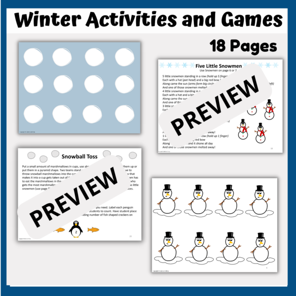 Winter Bulletin Board Decor/Worksheets - Made By Teachers