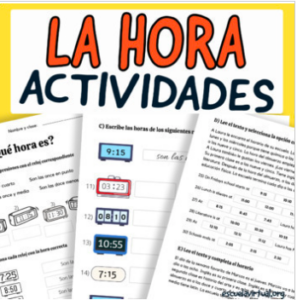 La hora/ Time in Spanish | 3 worksheets + Infographic! - Made By Teachers