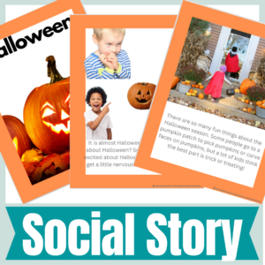 Preschool Halloween Mini Unit Social Story Interactive Book Real or ...