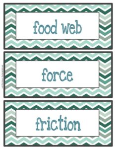 Fourth Grade Science Words for Word Walls | Made By Teachers