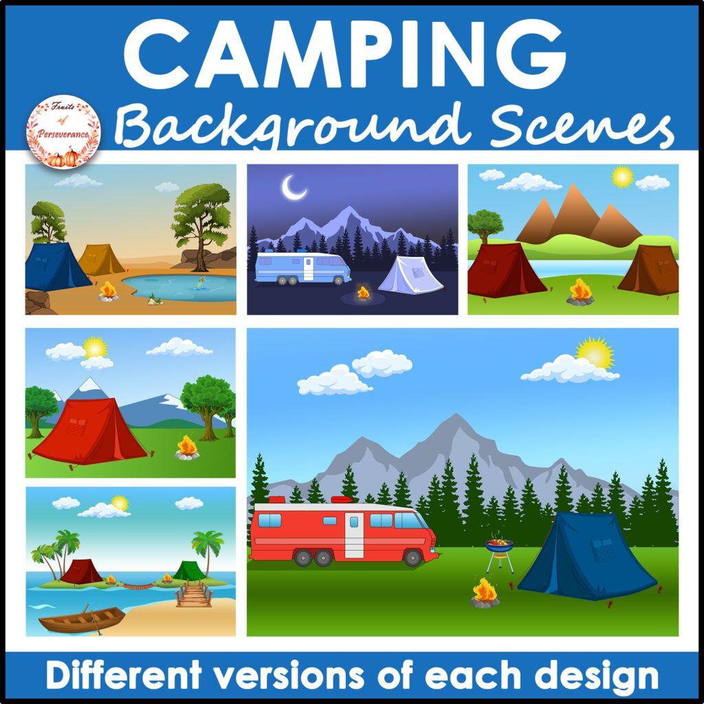 Camping Background Scenes Clipart | Summer Fun Activities Clip art ...