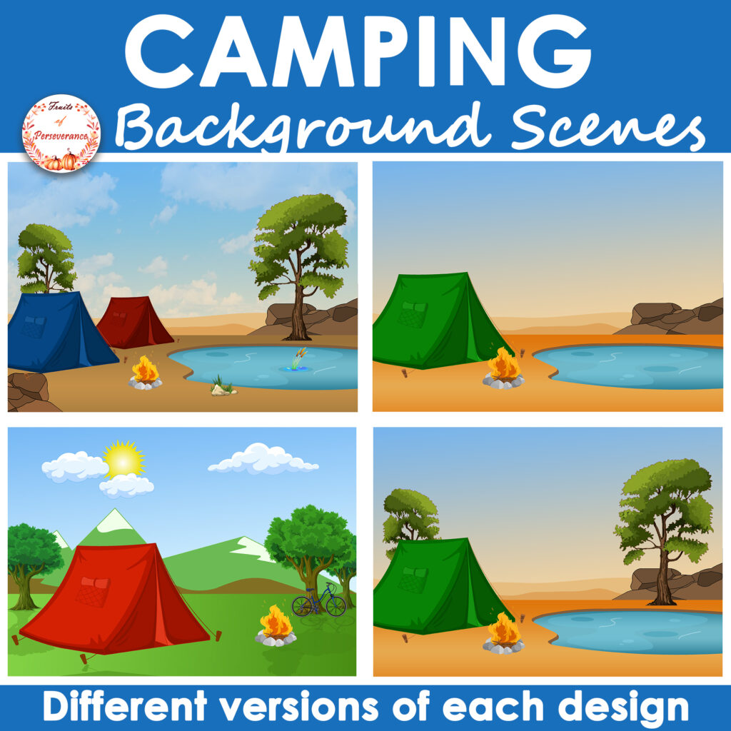 Camping Background Scenes Clipart | Summer Fun Activities Clip art ...