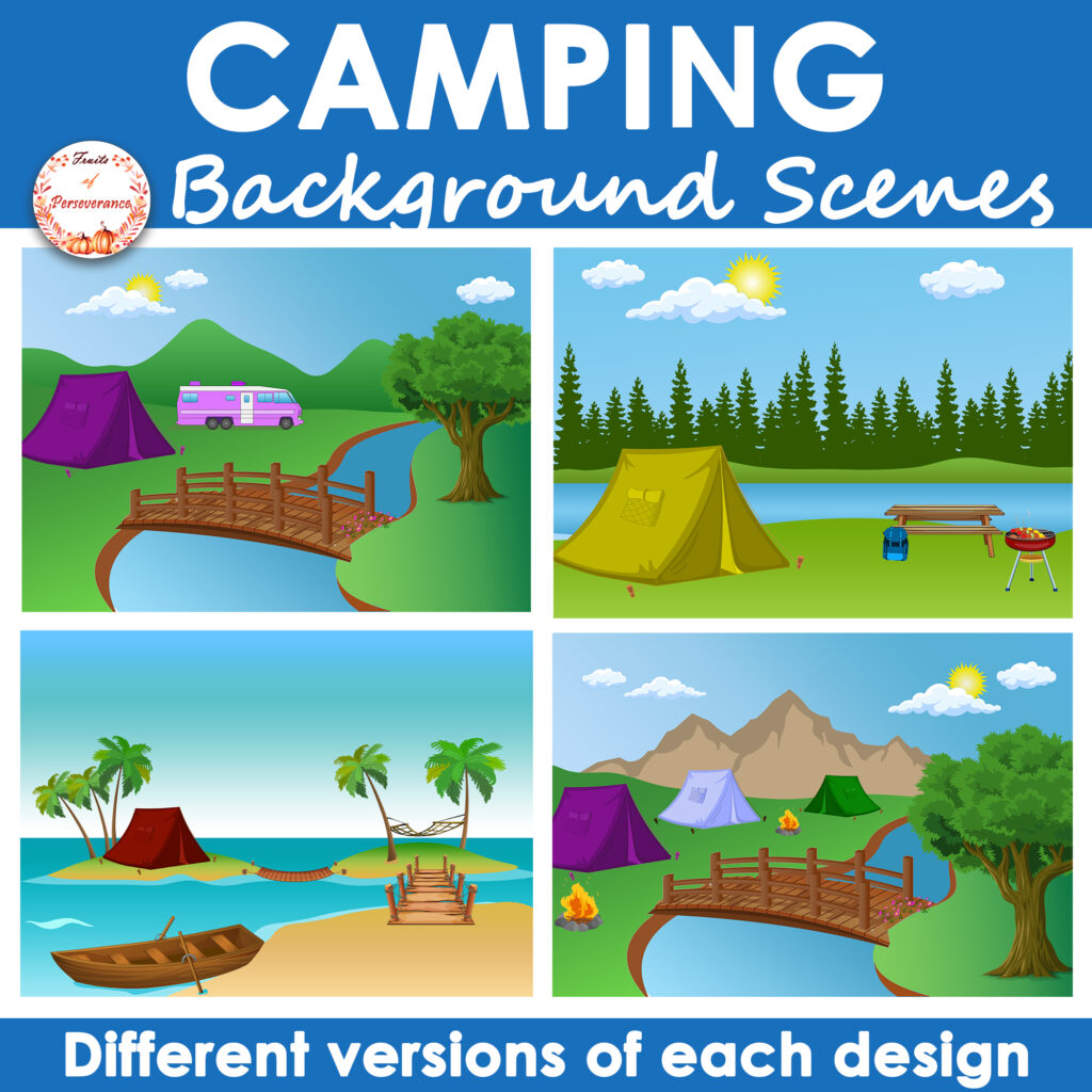 Camping Background Scenes Clipart | Summer Fun Activities Clip art ...