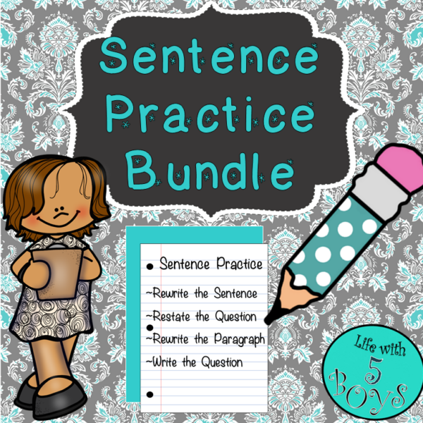 Writing Activites Sentence Practice BUNDLE! | Made By Teachers