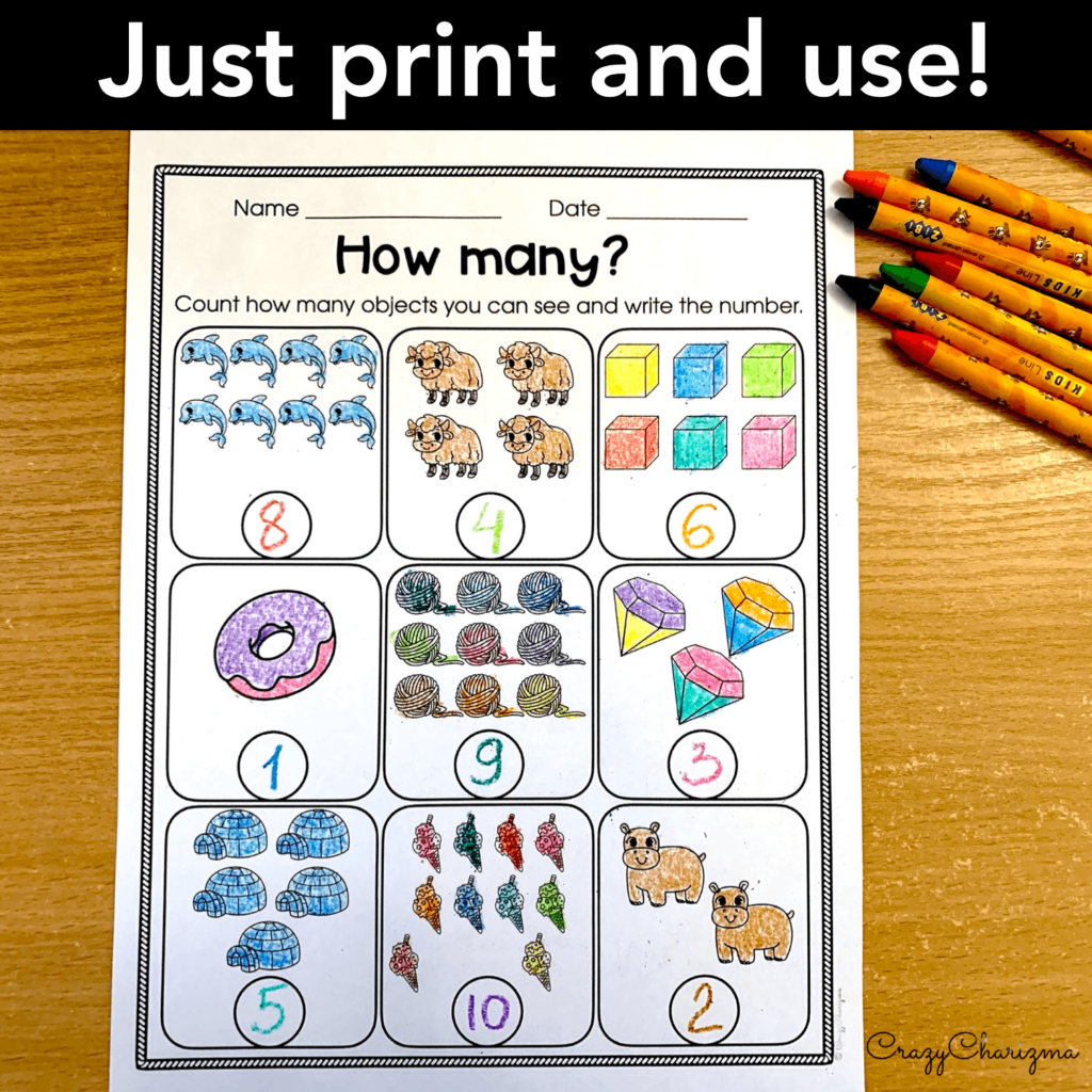 Numbers to 20 Counting Teen Numbers Worksheets | Made By Teachers