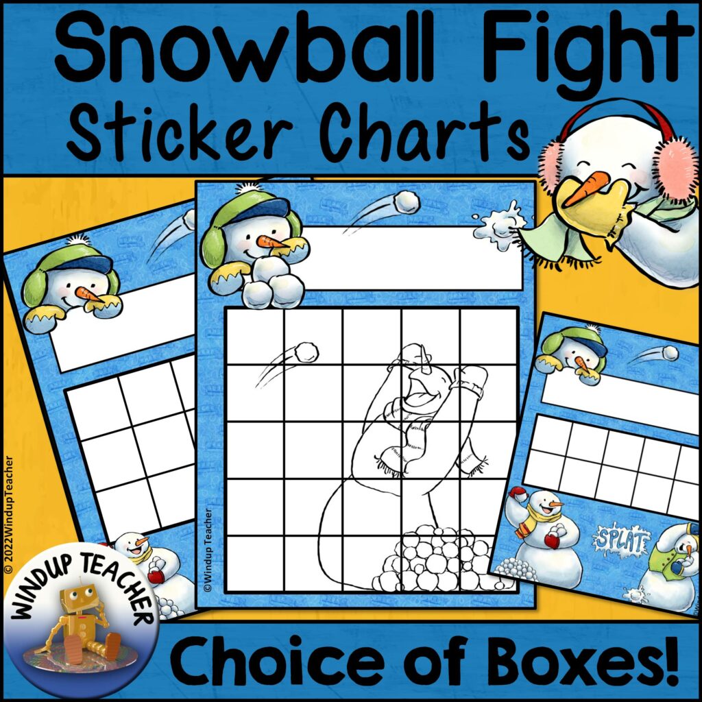 Snowman Sticker Charts | Made By Teachers